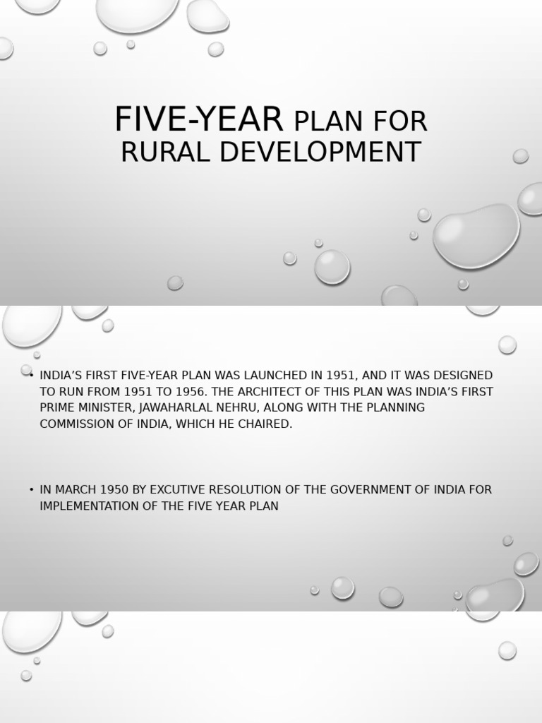 Five-Year Rural Development Plan | PDF | Agriculture | Sustainability