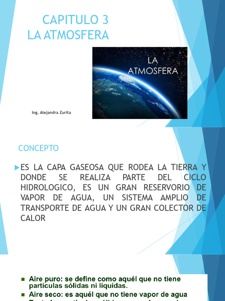 Capitulo 3 (Completo) La Atmosfera | PDF | Clima | Vapor de agua