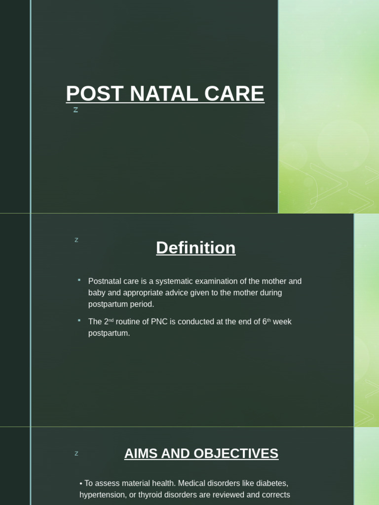 Postnatal Care | PDF | Postpartum Period | Breast Milk