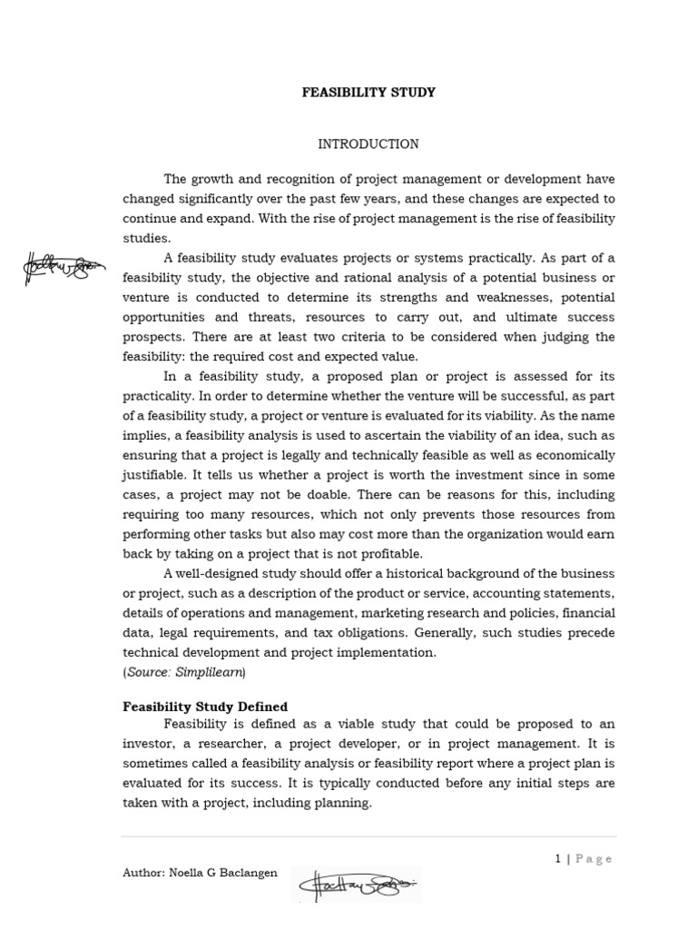 Feasibility Manual 1st Edition Edited Perused Formatted | PDF | Feasibility Study | Employment