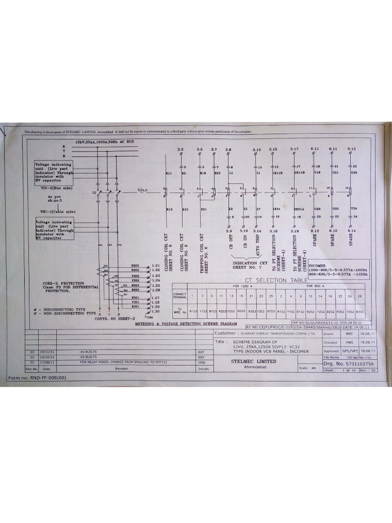 stelmec scheme diagram incomer | PDF