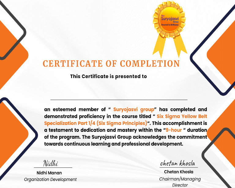 Module 1 - Certificate | PDF
