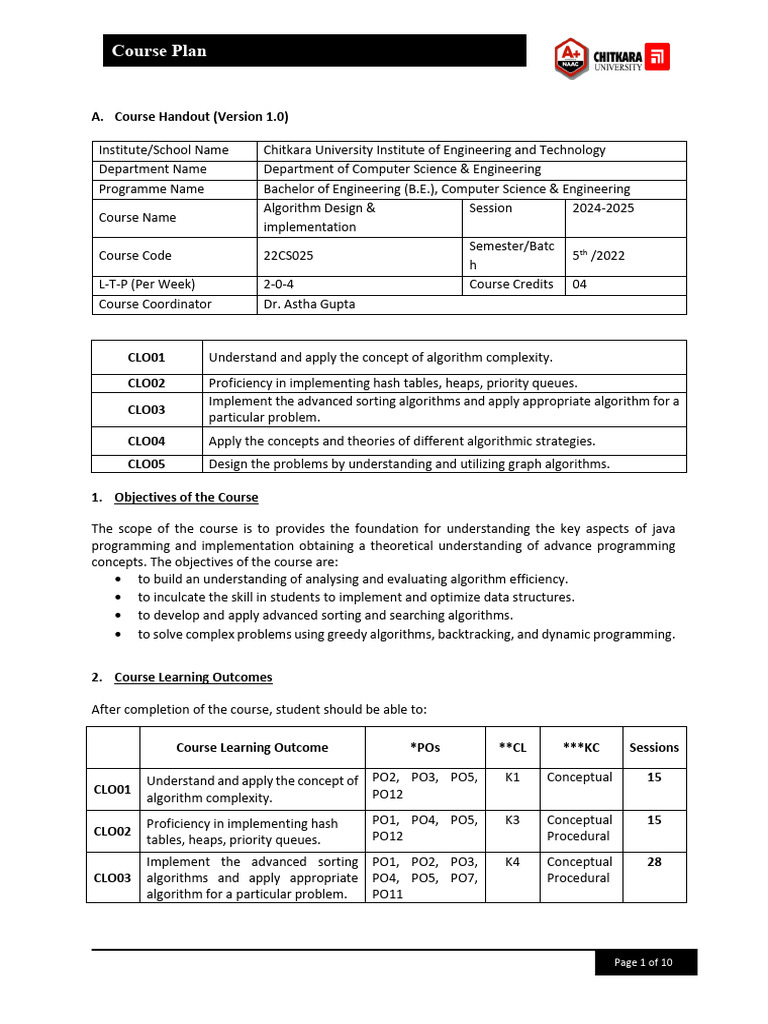 ADI- CHO-5th Sem | PDF | Dynamic Programming | Algorithms And Data Structures