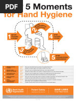Your 5 Moments For Hand Hygiene Poster | PDF | Health Sciences | Medicine