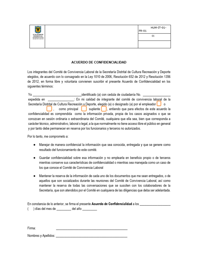 hum-it-01-fr-01_acuerdo_confidencialidad_comite_de_convivencia_laboral ...