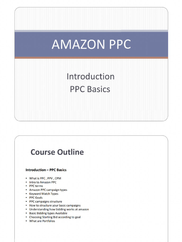 PPC Details - Part 1 | PDF