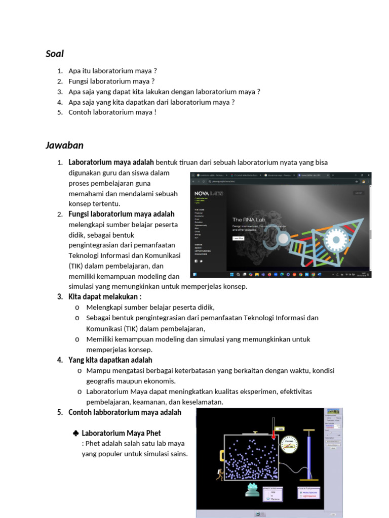 Manfaat dan Fungsi Laboratorium Maya | PDF