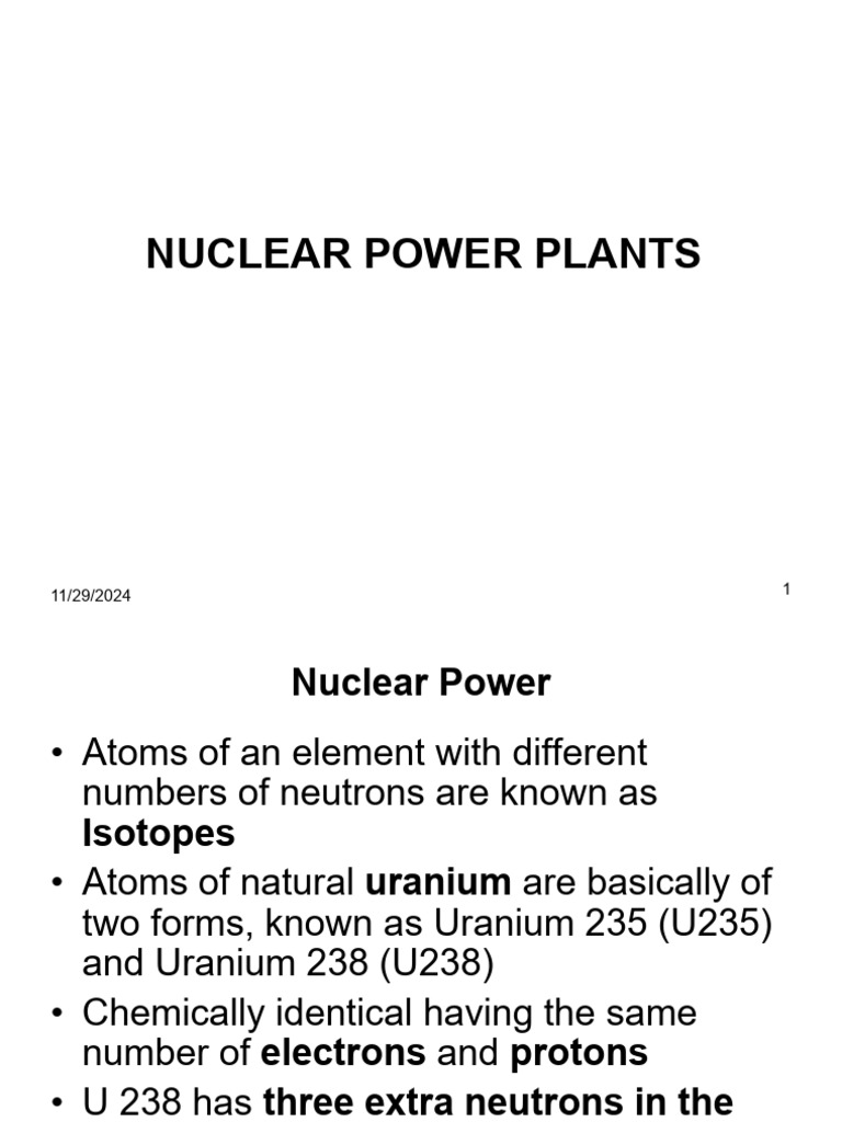 Unit IV (C) - Nuclear - Power - Plants | PDF | Neutron | Nuclear Physics