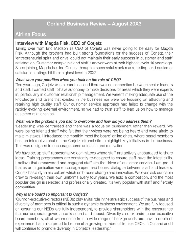 Business Magazine Article | PDF
