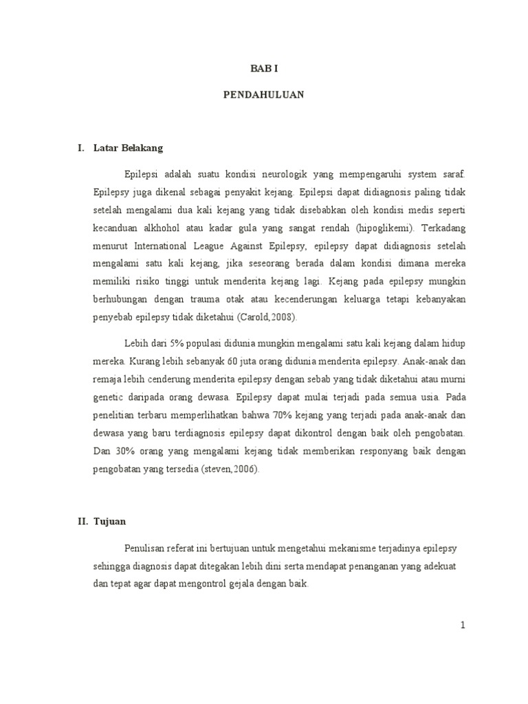 Epilepsi: Definisi, Penyebab, dan Tipe Kejang | PDF