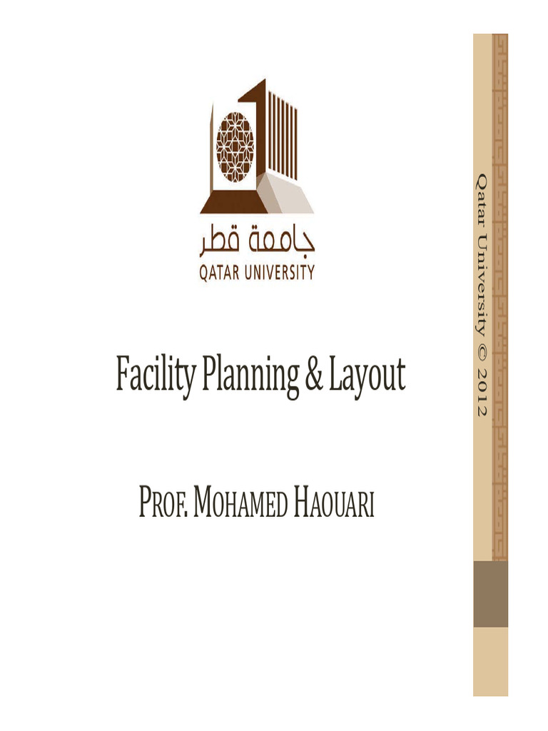 Chapter 6 - Facility Layout Models II | PDF | Applied Mathematics