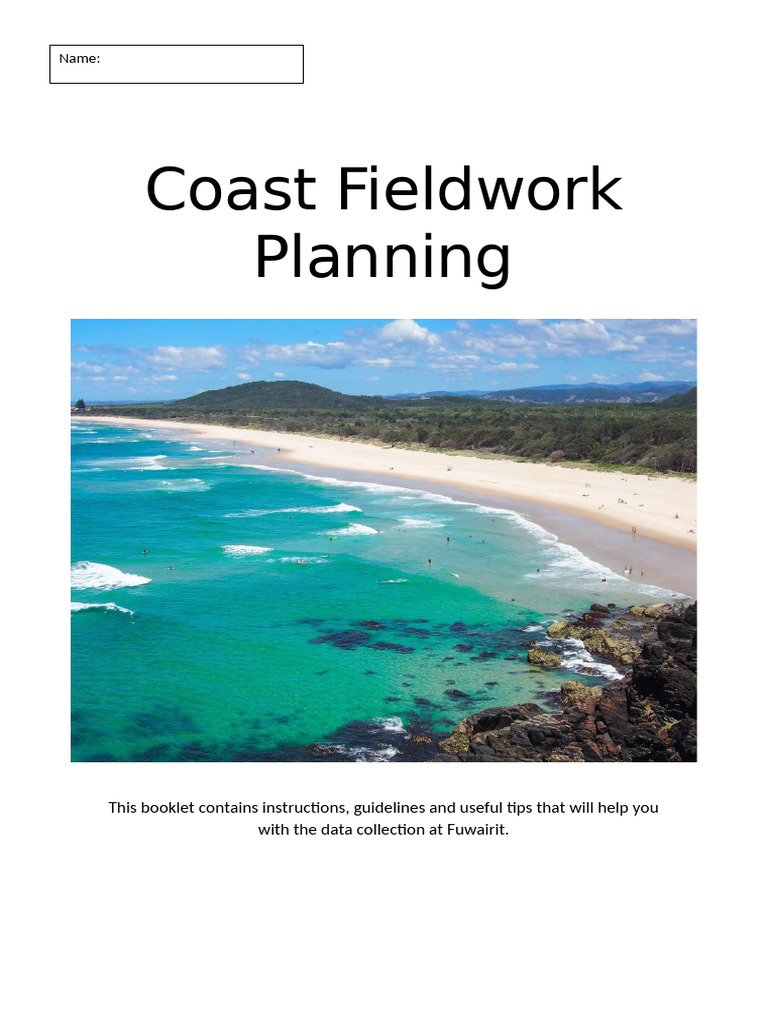 Coast Fieldwork Planning | PDF