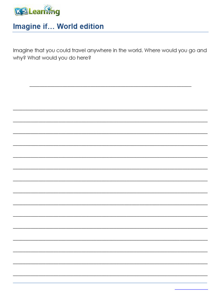 Grade 4 Travel Writing Worksheet | PDF