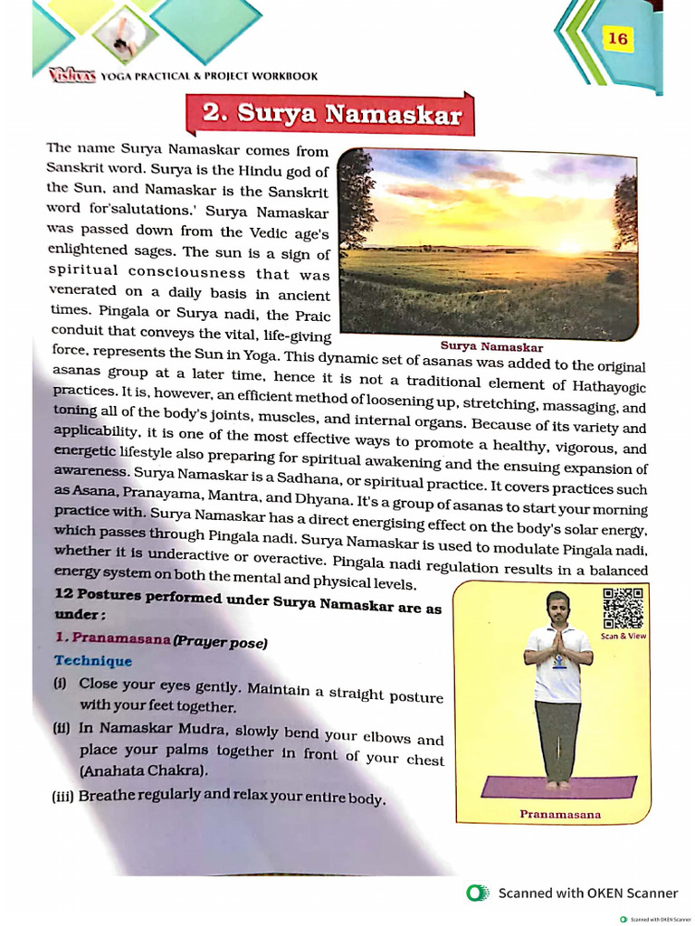 Surya Namaskar Practical Work | PDF