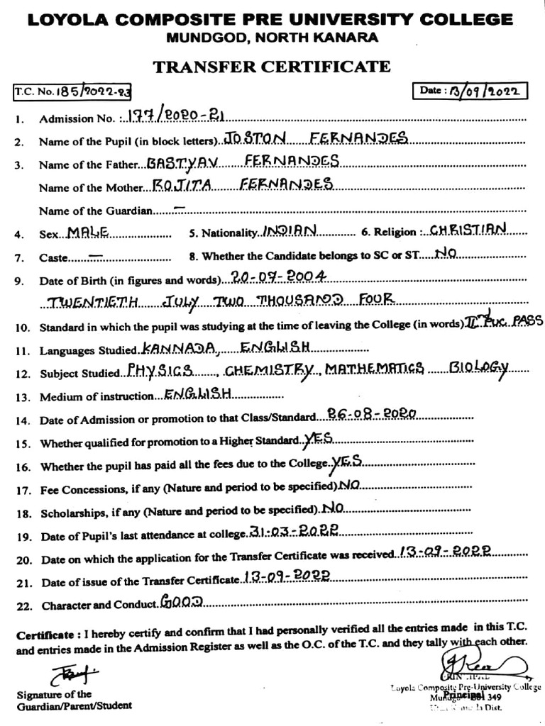 PUC TC | PDF | Higher Education | Universities And Colleges