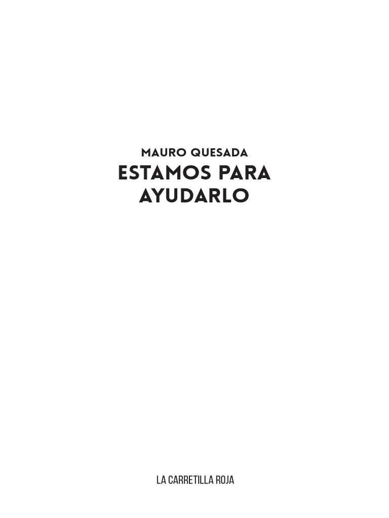 Estamos para Ayudarlo - Mauro Quesada - Digital | PDF