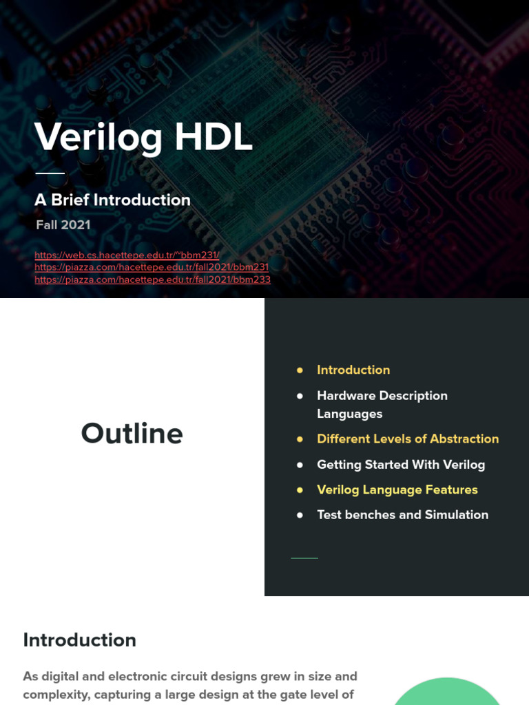 VERILOG | PDF | Hardware Description Language | Electronic Engineering VERILOG | PDF | Hardware Description Language | Electronic Engineering