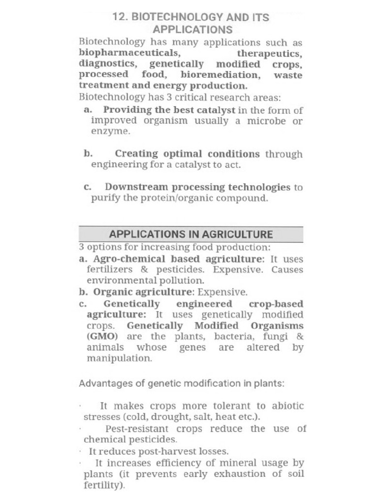 Biotech - Applications | PDF
