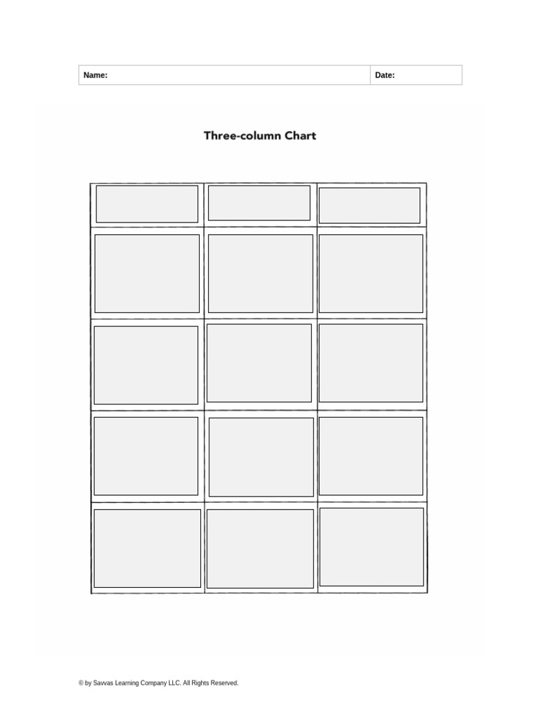 Three-column Chart | PDF
