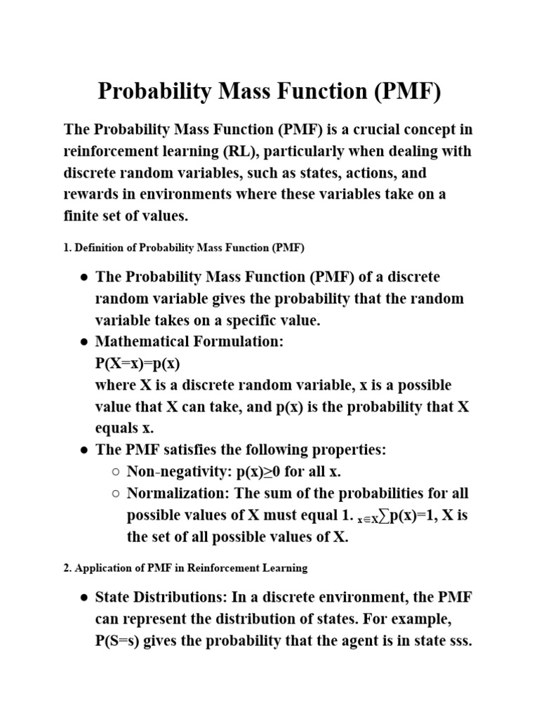 1.3Probability Mass function | PDF | Probability Distribution | Probability