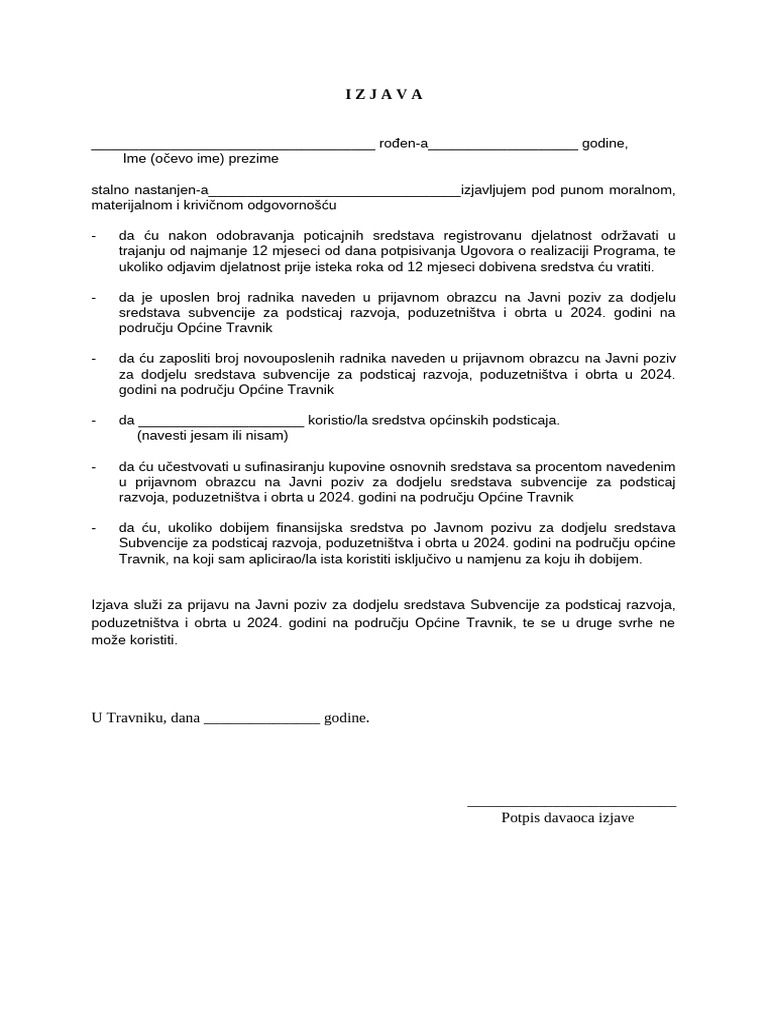 izjave_za_podsticaji_privreda | PDF