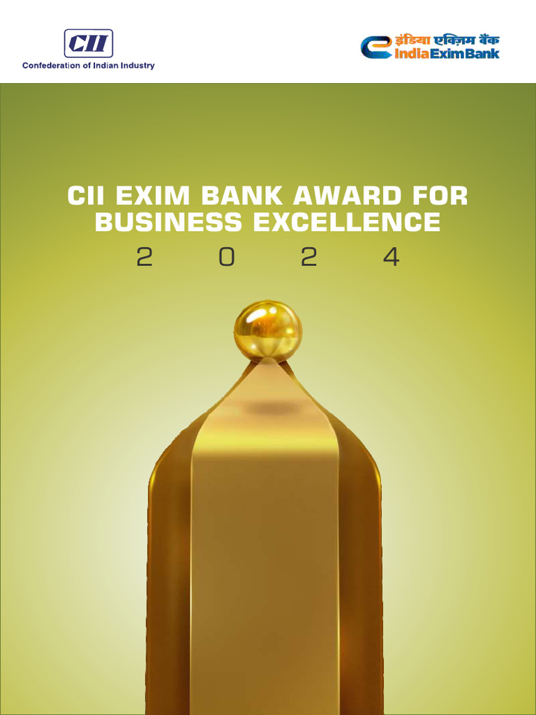 CII EXIM Bank Award 2024 Overview | PDF | Value Added Tax | Business