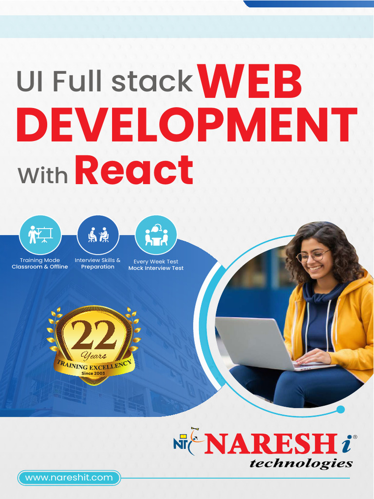 UI Full Stack Web With React Brochure | PDF | Html Element | Sql