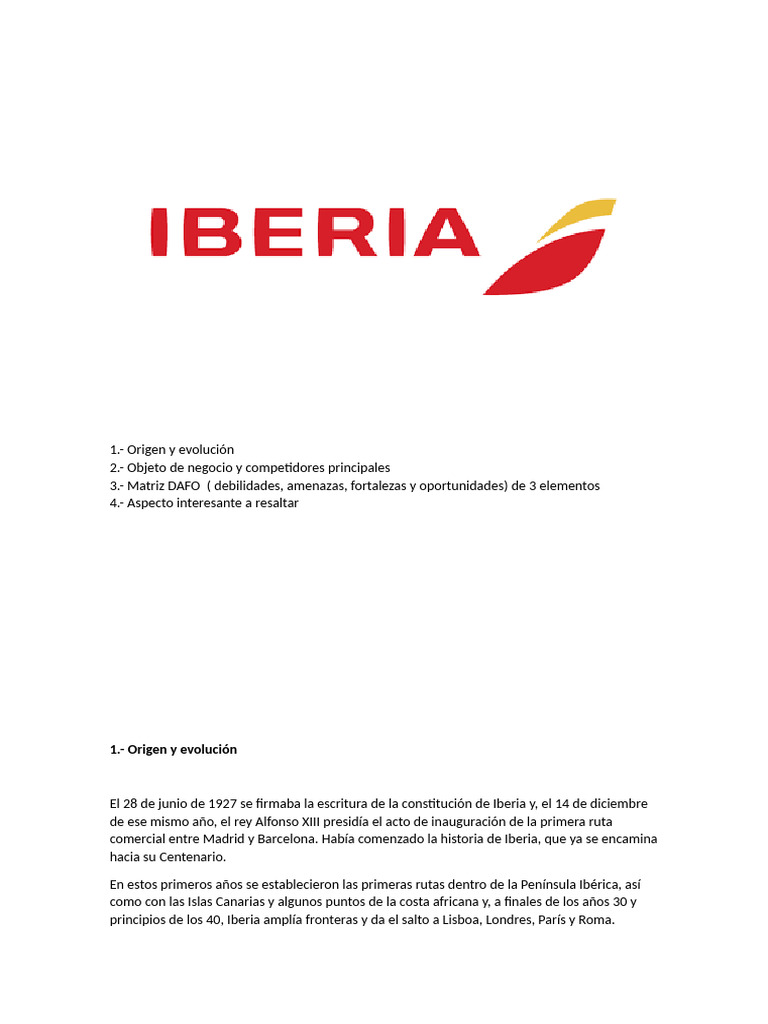 Iberia | PDF | Aviación