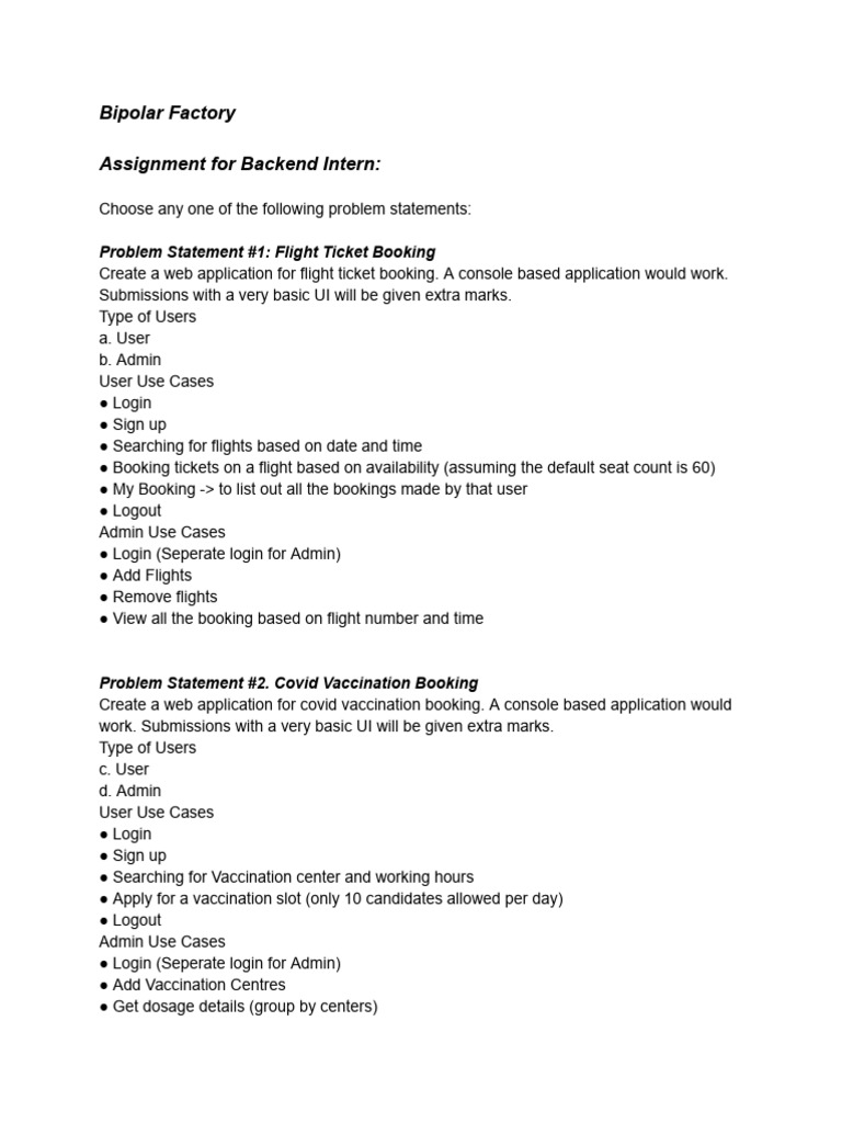 Assignment for Backend Intern_ 2024 (1) | PDF Assignment for Backend Intern_ 2024 (1) | PDF