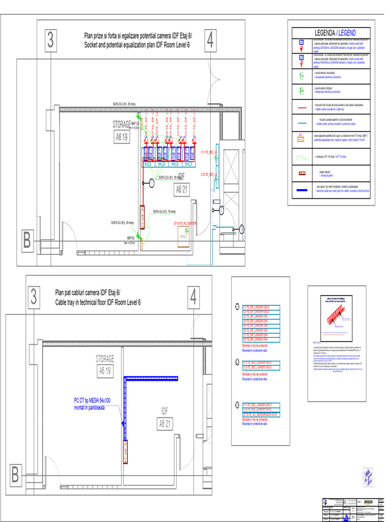 f158 - Ie46 - Plan Camera Idf-Etaj 6 | PDF | Components | Electric Power