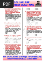 SSC CGL Sample Paper by Gagan Pratap | PDF