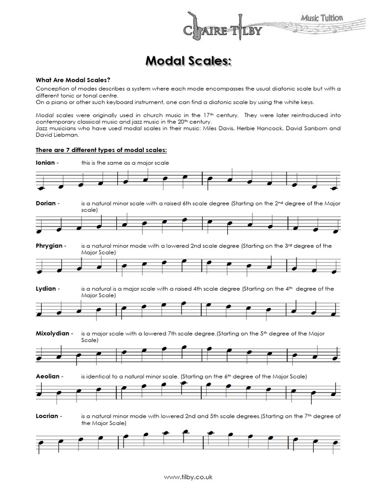Modal Scales | PDF