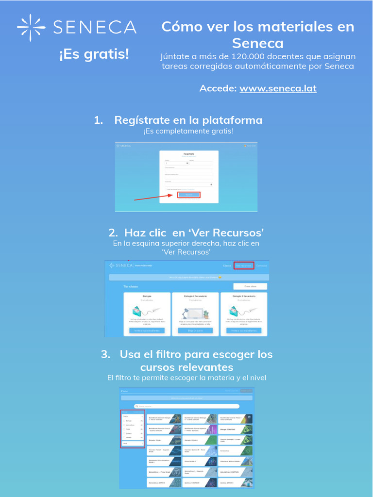 Cómo Ver Los Materiales en Seneca | PDF
