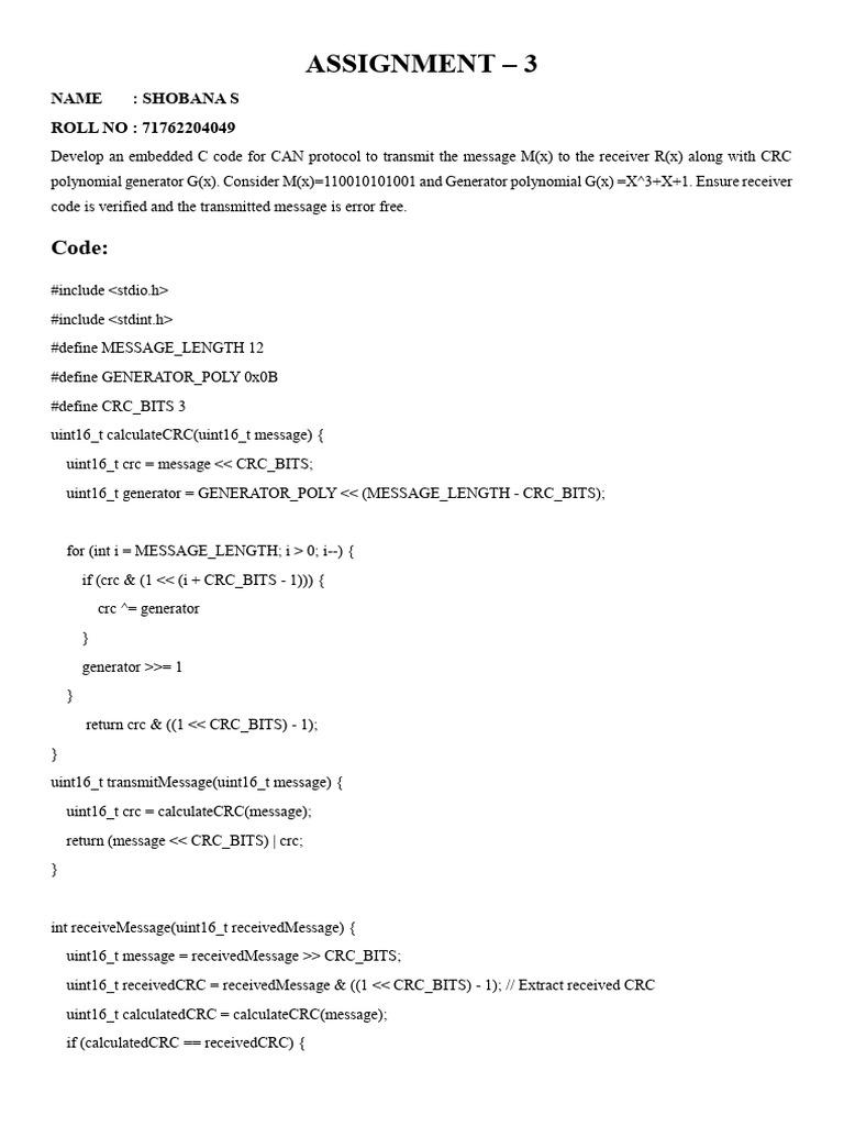 Assignment - 3: Code | PDF