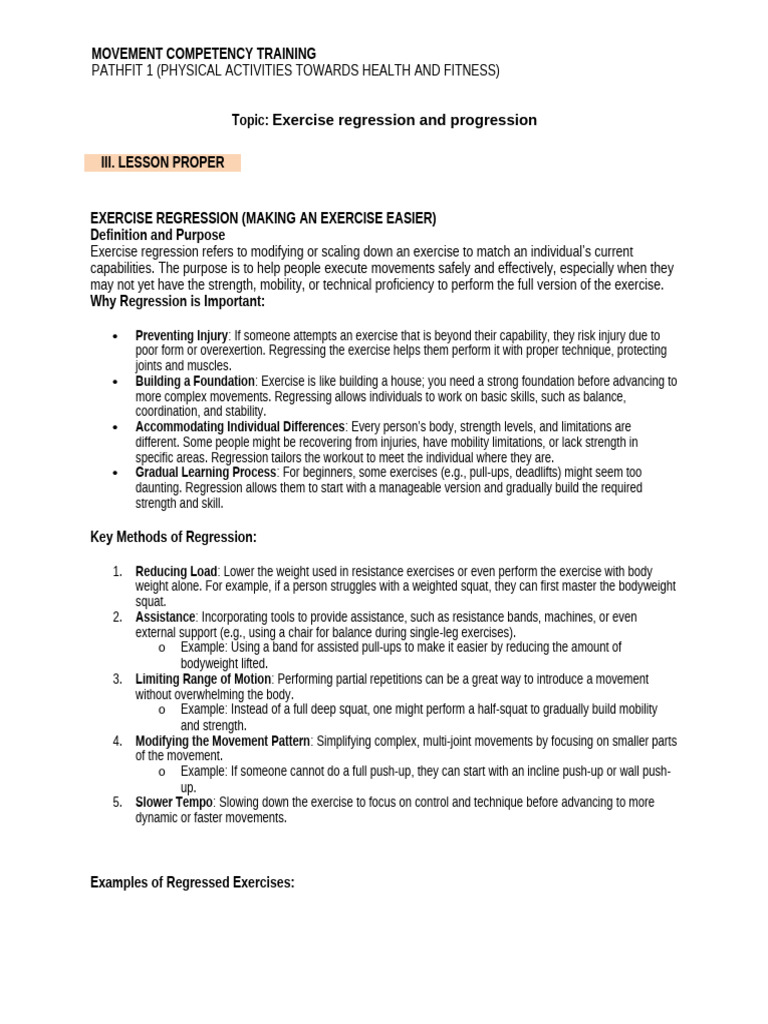 PATHFIT 1 - Module - 10 LESSON PROPER | PDF | Strength Training | Physical Fitness