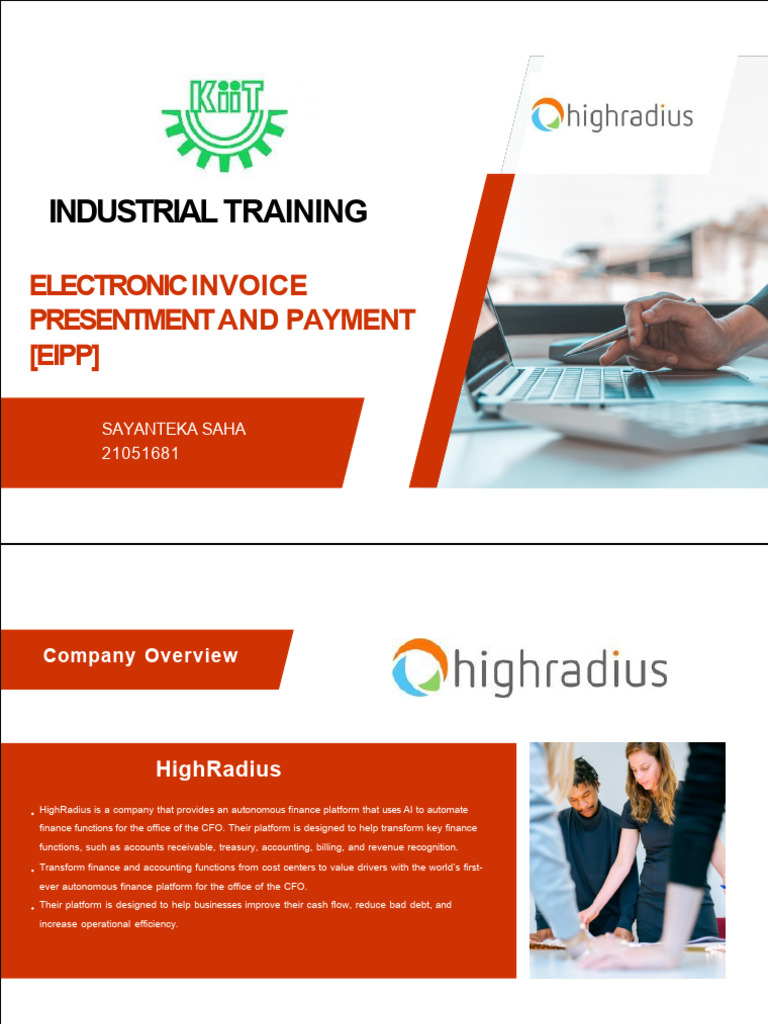 21051681 Practical Training PPT | PDF | Payments | Computing