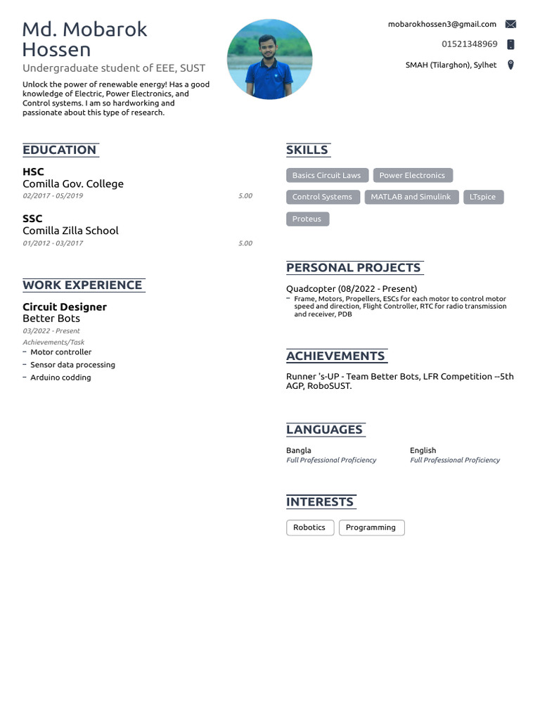 Md.'s Resume | PDF