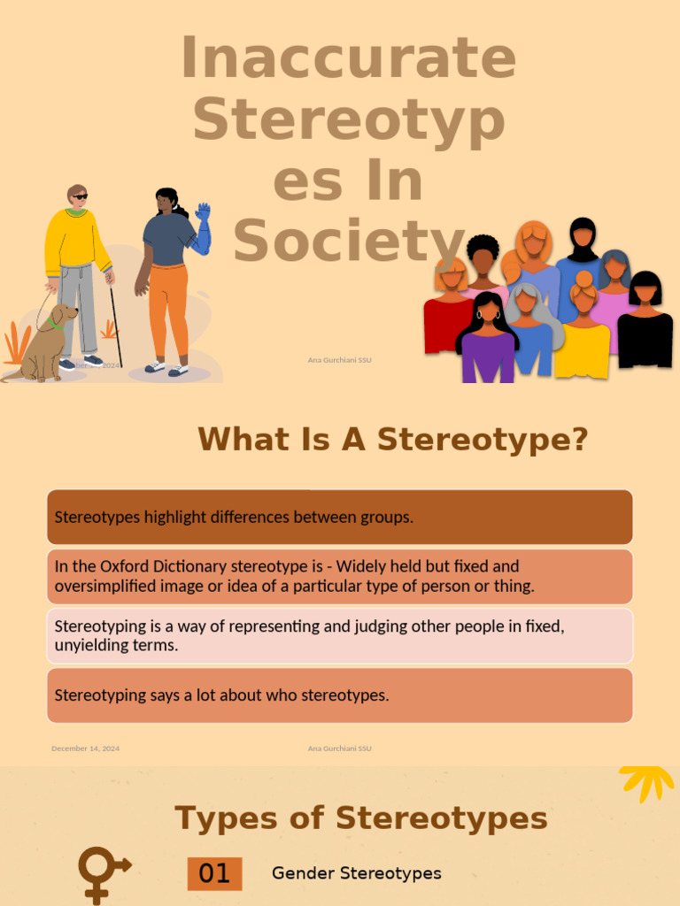 Inaccurate Stereotypes in Society | PDF | Stereotypes | Behavioural ...