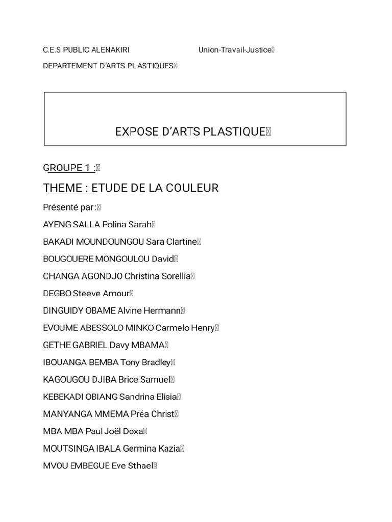 Document de Dessin | PDF