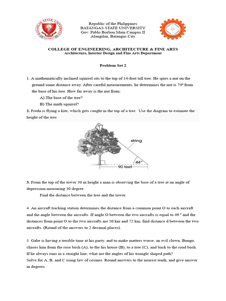 Problem Set 2.docx | PDF | Area | Volume