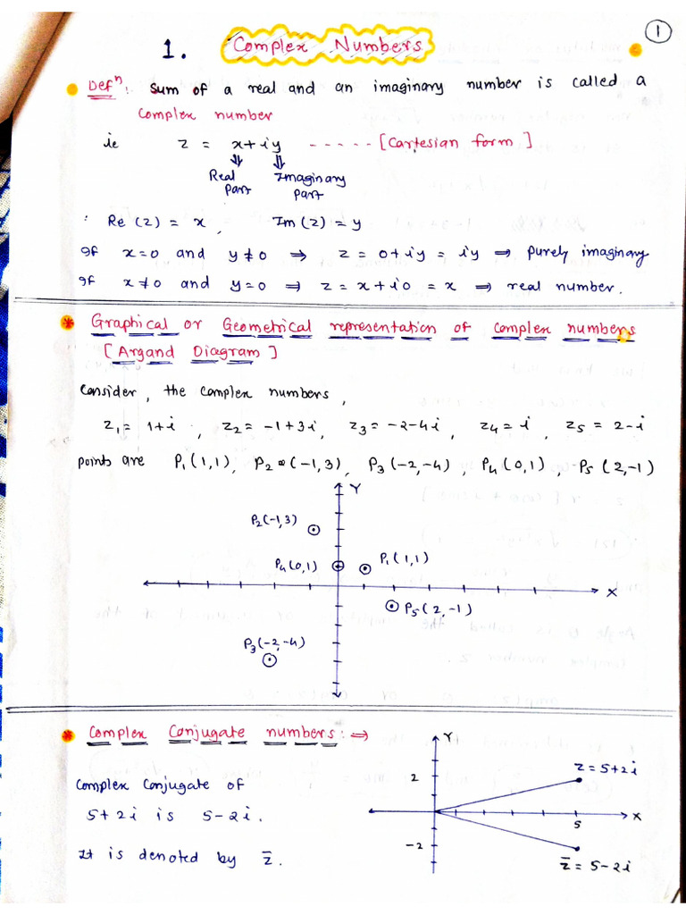 Complex Numbers-1 | PDF