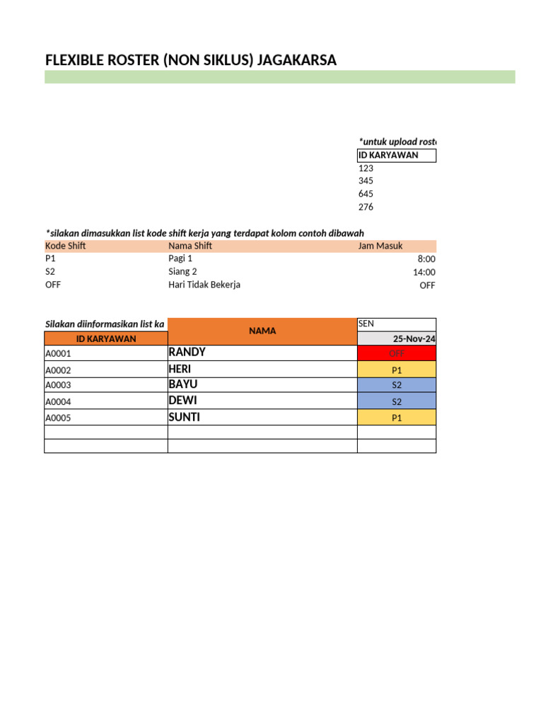 Jadwal Flexibell Roaster Kumai Tanggal 25 November - 24 December 2024 | PDF