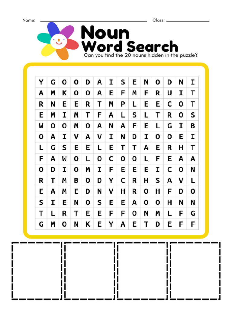 Noun and Adjective Word Searches | PDF