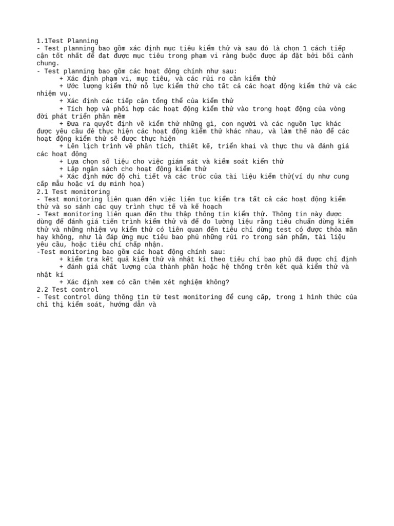 test Activities | PDF