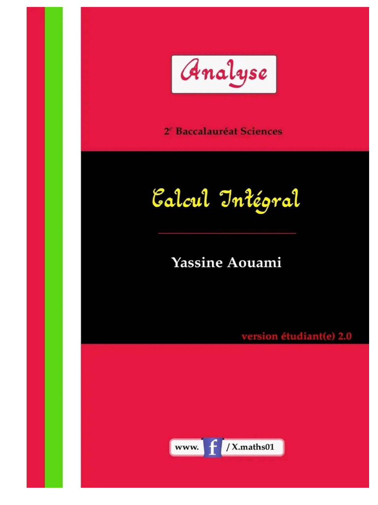 Bac Analyse Calculs d'Integrale | PDF