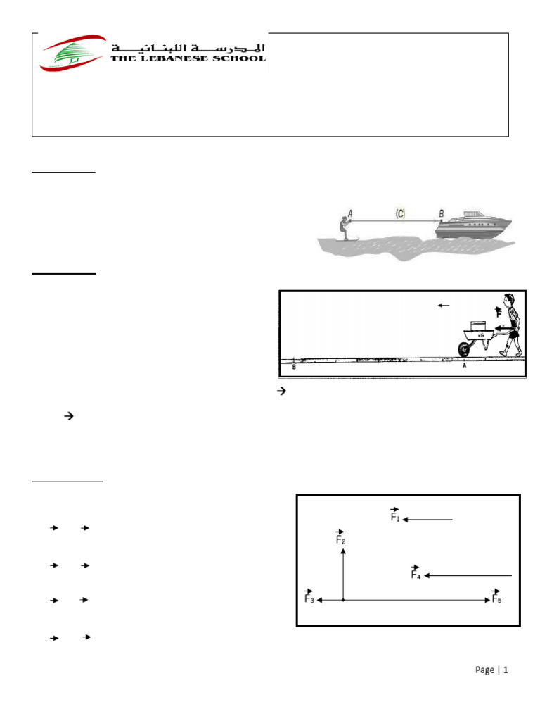 2324 - G8 - Forces Worksheet (W1TII) | PDF | Force | Physics