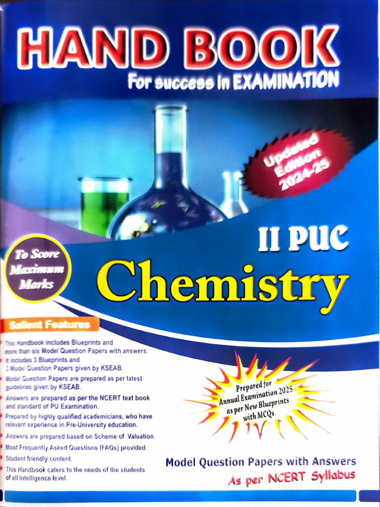 Chemistry Handbook 2024-2025 | PDF