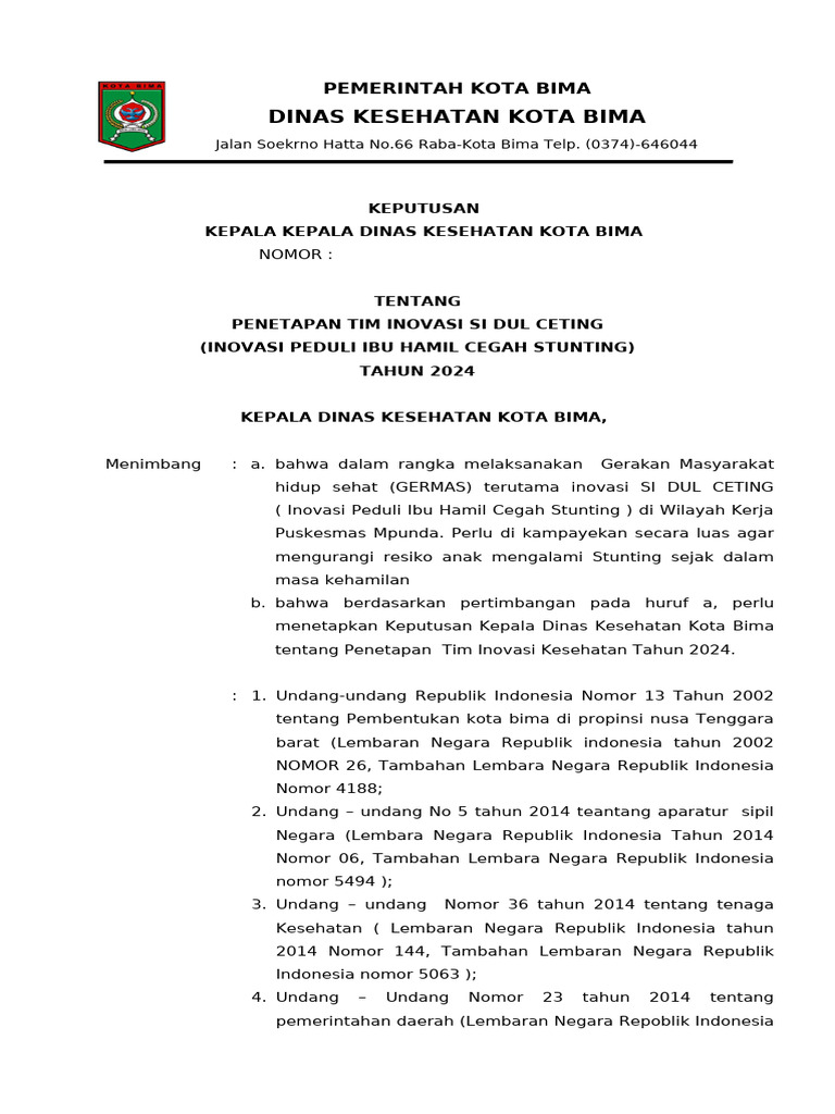 SK - Dikes - Inovasi - Si Dul Catting | PDF