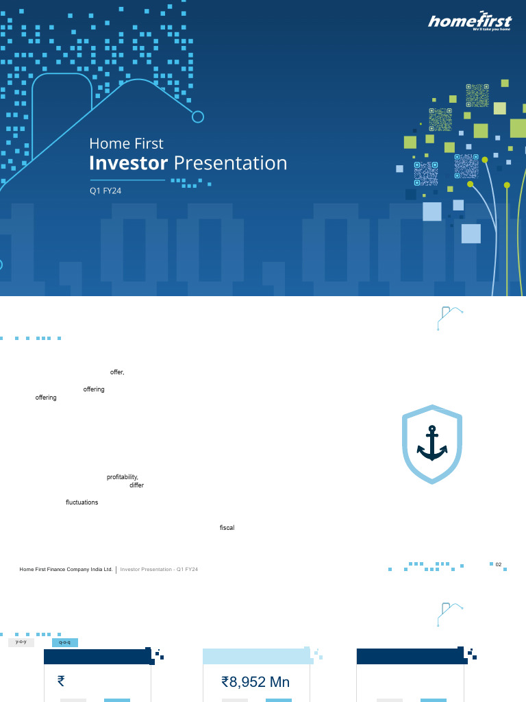 Home First Finance Q1 FY24 Investor Update | PDF | Economies ...
