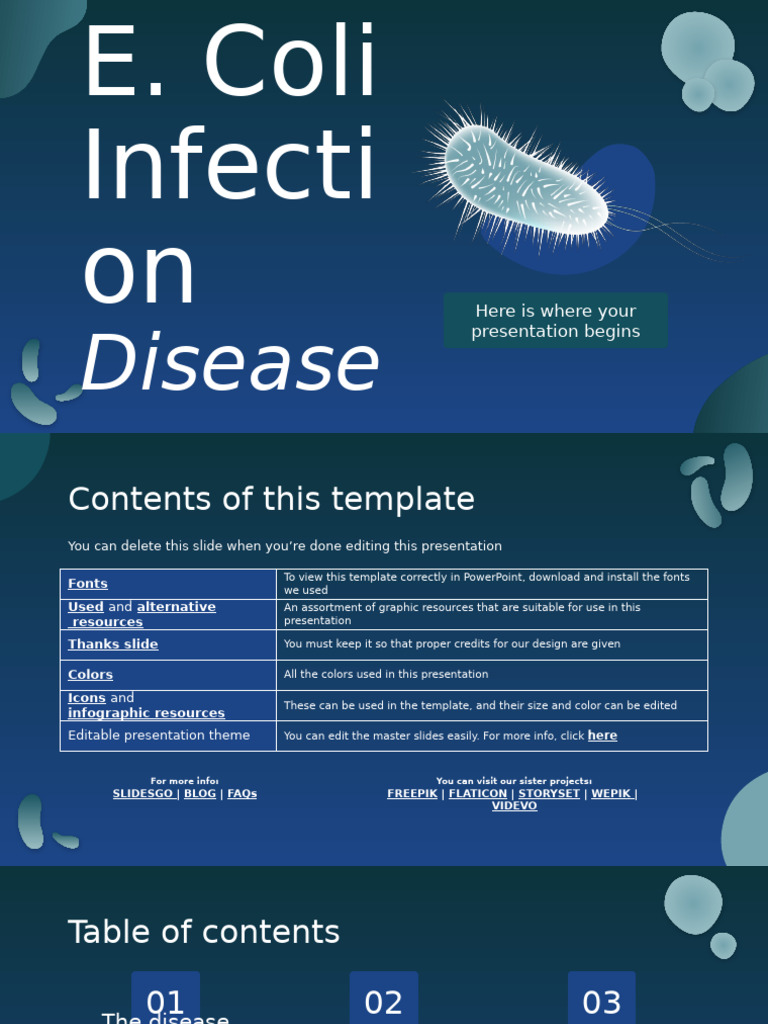 E. Coli Infection Disease by Slidesgo | PDF | Chronic Condition | Infection